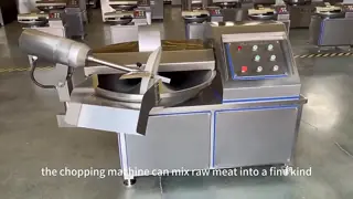 high speed stainless steel bowl cutter machine commercial meat and vegetable chopper