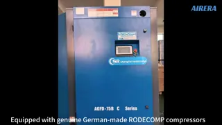 5.5kw 0.8-1.5mpa air-cooling oil inject screw compressor