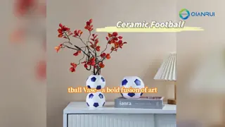 decorative football vase collection