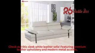 adjustable 80 inch leather sofa love seat high resilience sponge breathable