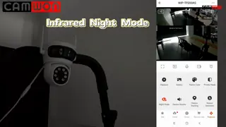 night vision home wifi camera tuya smart surveillance camera 6mp with 3 lens