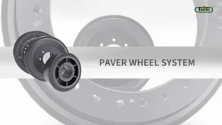 durable polyurethane wheels for asphalt pavers including drive wheels and guide wheels