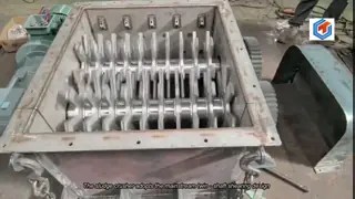 sludge crusher shredder for high moisture content with twin shaft shearing anti corrosion
