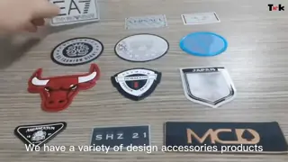 custom wholesale silicone badges - cartoon animal/brand logo patches for garment backpack hat