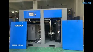 132kw vsd air cooling oil inject screw compressor