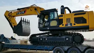 tz550 55ton high-efficiency hydraulic crawler excavator for landscaping with 135kw power and 0.93m³