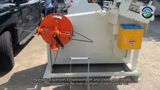 steel decoiler straightener uncoiling coiling iron straightening machine