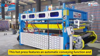 80t panel making machine hot press composite panel machine automatic of box type truck plate