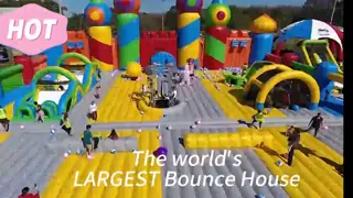the world's largest inflatable theme park hits australia big bouncer playground
