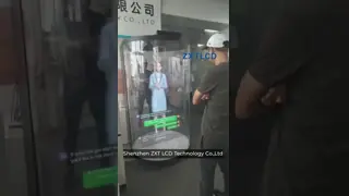75 inch 3d circular holotube ai digital human transparent hologram display