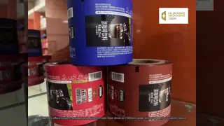 packaging film rolls with 3-inch core diameter transparent custom colors and glossy matte finish