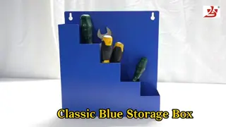 blue industrial metal iron storage box cable ties organizer box for german market