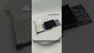 4-port 10gbps sfp+ pcie network card with passive heat sink