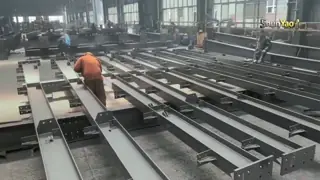 anti corrosion steel frame building with 100mm thickness and high loadbearing capacity for modern