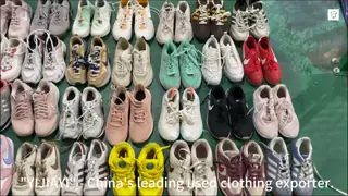 mix size second hand brand women's shoes bales packing 2nd hand designer shoes