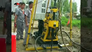 200m portable water well drilling rig hydraulic vertical spline for coring