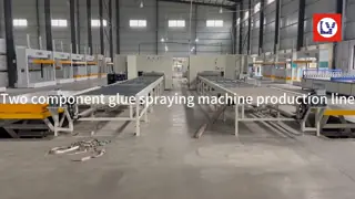 high precision 2 component curtain coating equipment 1300mm max coating width