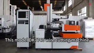 dk7735 industrial cnc edm wire cut machine with 100mm²/min speed 0.015mm precision and 400mm max