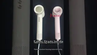 professional hair dryer with 110,000 rpm motor, plasma technology, and silent operation