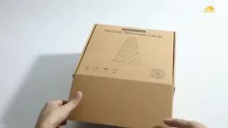 origami tyvek paper christmas tree shaped light lamp standing foldable