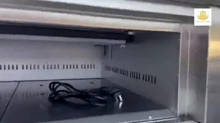 commercial deck oven with 3 deck 6 tray capacity 19.8 kw power and stainless steel construction