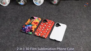 2 in 1 white 3d sublimation blank mobile cases custom iphone covers