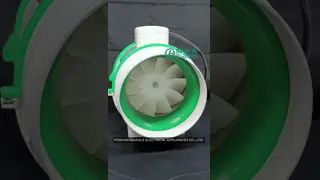 10 inch industrial duct fan ceiling mounted oblique flow round plastic for shopping mall