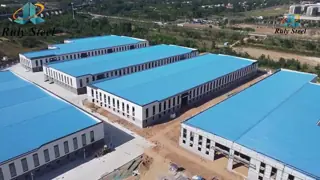 prefabricated steel structure warehouse workshop with h-section beams