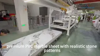 1220x2440mm pvc marble sheets waterproof mold resistant
