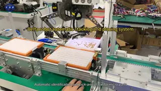 automatic robotic pick and place system with intelligent vision recognition for precise placement