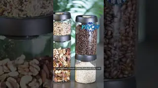 oem vacuum sealed high borosilicate glass storage jar 500ml 900ml 1200ml 1800ml
