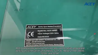 cylindrical battery pack spot welder machine manual gantry dc 5000a