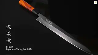 professional japanese yanagiba sashimi knife with aogami blue paper #2 steel core