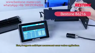 86216 multilayer ultrasonic  coating thickness gauge with micron-level accuracy and high-definition