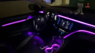 toyota camry vehicle specific ambient led interior light seven piece upgrade kit