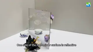 two way mirror acrylic sheets factory direct acrylic semi-transparent mirror with cutting service