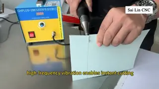 28khz lightweight handheld ultrasonic cutting machine for plastic / composite materials