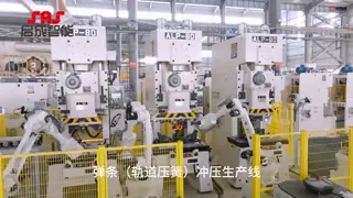 plc controlled abb robots stamping line precision high payload tandem line transfer