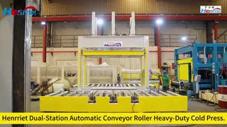 large heavy-duty hydraulic cold press with roller shaft for plywood clean board medical door panel
