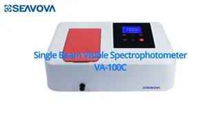 single beam visible spectrophotometer va-100c with 4nm bandwidth and 190-1100nm wavelength