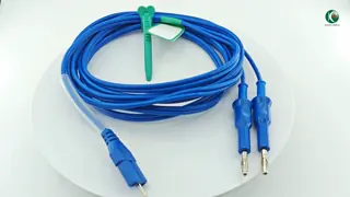 grounding pad cable double 4.0 banana plug with a single pin 3m