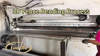 hot dip galvanized 3d curved fence for airport 50*150mm mesh hole