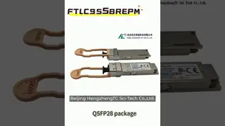 finisar ftlc9558repm 100g qsfp28 optical transceiver with 100m distance and 103.1 gb/s data rate