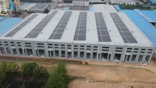 prefabricated steel structure warehouse shed with industrial design