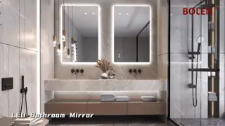 dimmable backlit led bathroom vanity mirror wall mounted bathroom mirror with light