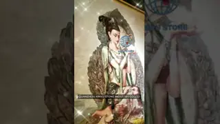 handmade water jet mosaic bodhisattva mosaic panel oriental sacred artwork for wall decoration