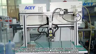 dc 8000a manual gantry spot welder machine for 18650 21700 26650 32700 33140