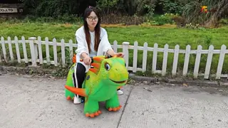 kids attractive mountable dragon dinosaur electric ride on shopping mall playhouse