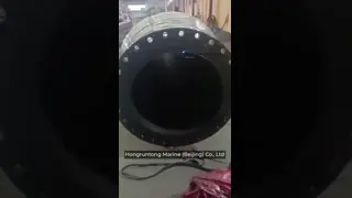abrasion resistant floating dredge hose with integrated buoyancy system and high strength reinforcem