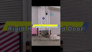 high sealing performance rigid high-speed door modern design with strip seal for machining factory